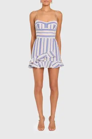 Amanda Uprichard Magnolia Mini Romper - Myers Stripe
