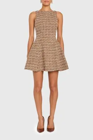Amanda Uprichard Kyla Tweed Mini Dress