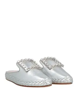 ROGER VIVIER Pebbled Leather Mules