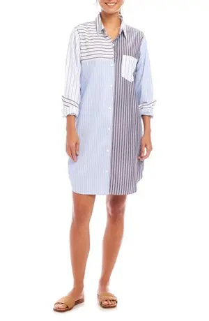 Women's Patchwork Shirt Dresses