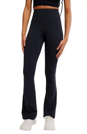 Free People Never Better Flare Leg Pants - Black