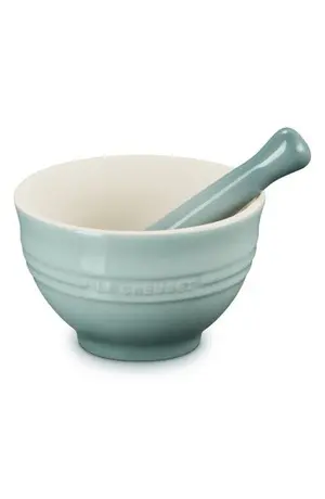 LE CREUSET Stoneware Mortar & Pestle Set - Sea Salt
