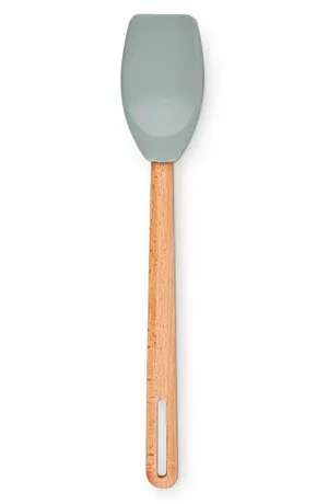 LE CREUSET Signature Silicone & Wood Spatula Spoon - Sea Salt