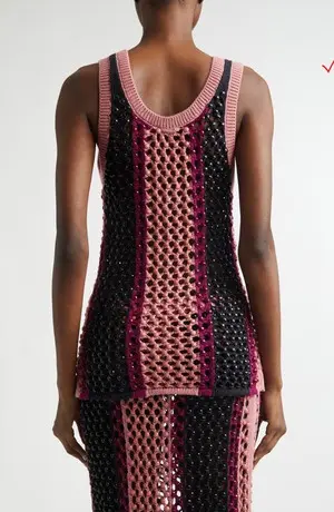 DIOTIMA Dennis Marina Embellished Sweater Tank