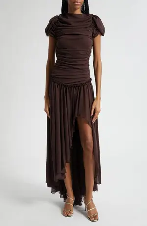 SIEDRES Adeline Semisheer Chiffon Maxi Dress
