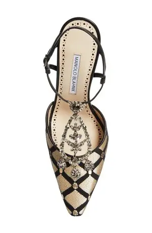Manolo Blahnik Bolero Ankle Strap Pumps