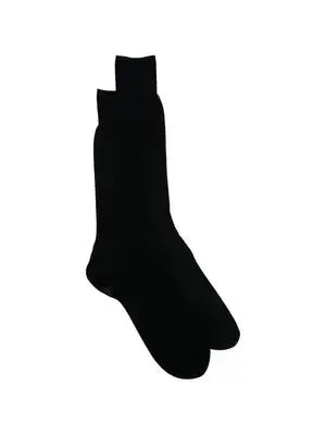 Zegna Logo-print Socks - Black