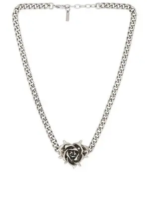 We11Done Spiky Rose Necklace