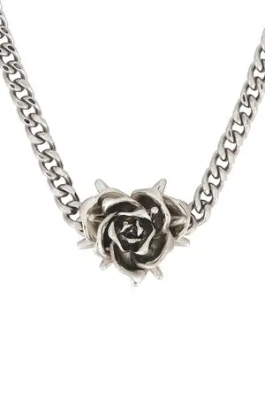 We11Done Spiky Rose Necklace