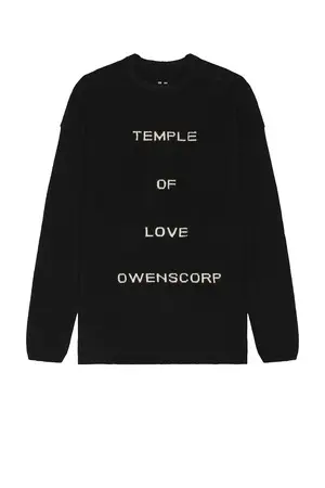 Rick Owens Round Neck Graphic Sweater