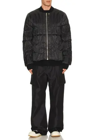 Rick Owens X Moncler Geocamo Flight Jacket - Black