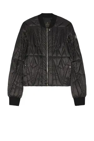 Rick Owens X Moncler Geocamo Flight Jacket - Black
