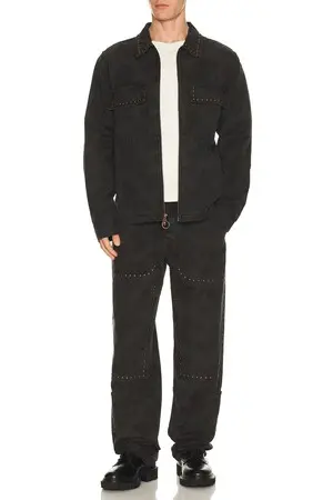 PLEASURES Cowhide Work Jacket