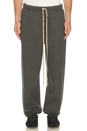 Fear Of God Classic Sweatpant In Black - Charcoal Heather