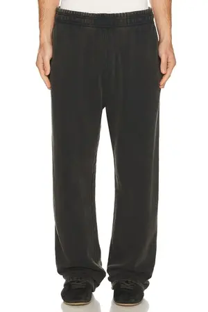 ENTIRE STUDIOS Straight Leg Sweatpant In Black