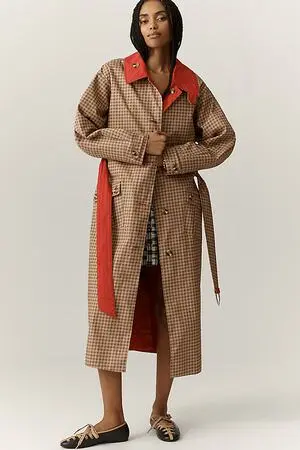 DAMSON MADDER Anja Reversible Organic Cotton Trench Coat