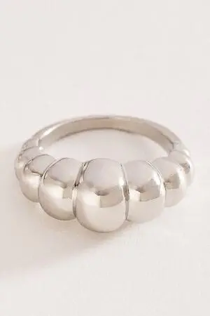 Anthropologie Puffed Bubble Ring - Silver