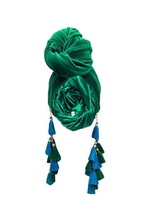 JULIA CLANCEY Cha Cha Cha Boom Hair Wrap - Green