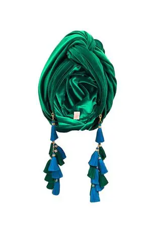 JULIA CLANCEY Cha Cha Cha Boom Hair Wrap - Green