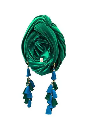JULIA CLANCEY Cha Cha Cha Boom Hair Wrap - Green