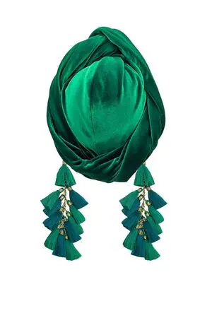 JULIA CLANCEY Cha Cha Cha Boom Hair Wrap - Green