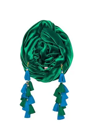JULIA CLANCEY Cha Cha Cha Boom Hair Wrap - Green
