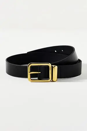 Anthropologie Emerson Square Buckle Belt - Black