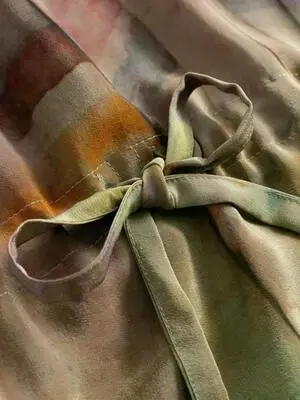 ANNTIAN Printed Tie-waist Dress - Neutrals