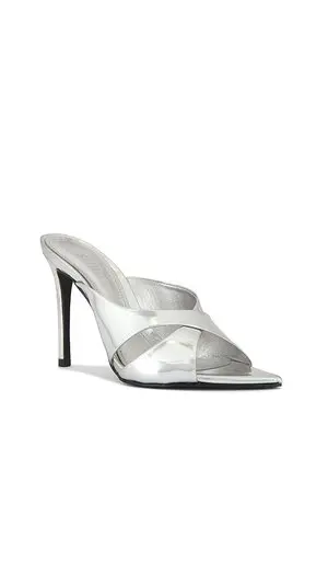 Schutz Maxine Metallic Stiletto Heel Mule