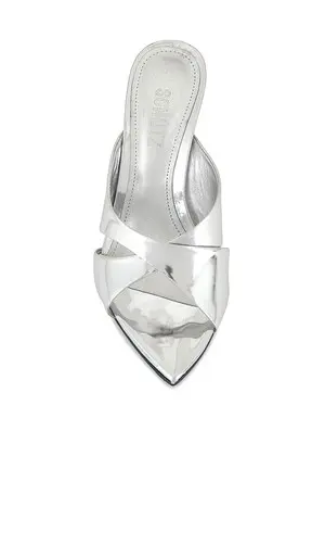 Schutz Maxine Metallic Stiletto Heel Mule