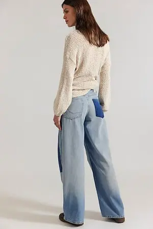 Free People We The Free Nia Patchwork Boyfriend Jeans