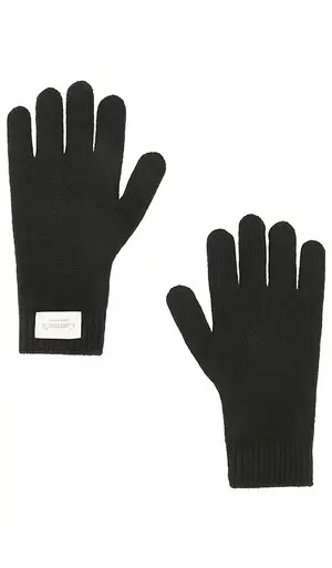 Comme Si Cashmere Short Gloves - Black