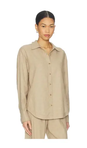LA LIGNE Oversized Flannel Shirt