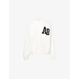 ANINE BING Miles Oversized Cotton-fleece Sweatshirt - Off White