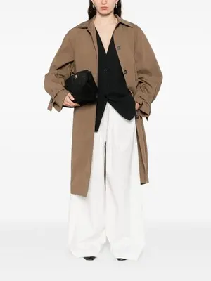 TOTEME Cotton Trench Coat - Beige