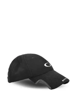 Balenciaga Fleece Baseball Cap - Black