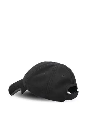 Balenciaga Fleece Baseball Cap - Black