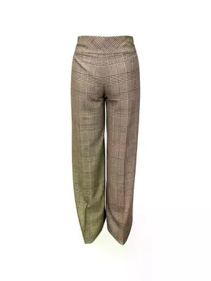 D.exterior Checked Trousers