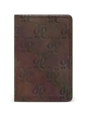 PLACE OF ËLMS Grained Embossed Leather Wallet - Brown