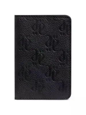 PLACE OF ËLMS Grained Monolink Wallet - Black