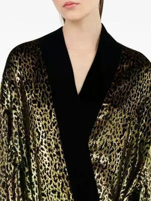Roberto Cavalli Fil Coupé Leopard-print Coat