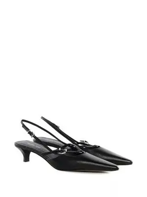 Michael Kors Selina Slingback Leather Pumps