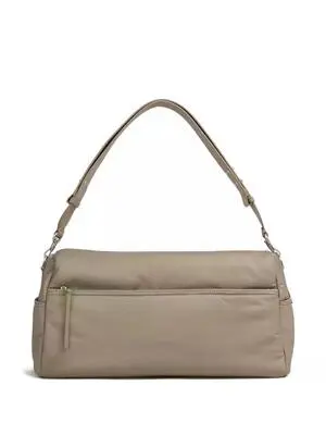 AMI Paris Logo-detail Shoulder Bag - Neutrals