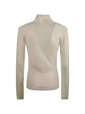 Fabiana Filippi Embellished Turtleneck Top