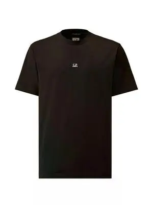 C.P. COMPANY Mercerized Jersey 70/2 Gasato Short Sleeve T-shirt - Black