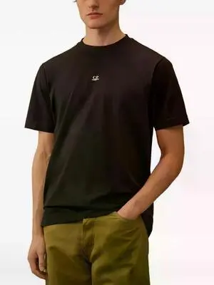 C.P. COMPANY Mercerized Jersey 70/2 Gasato Short-sleeve T-shirt - Black