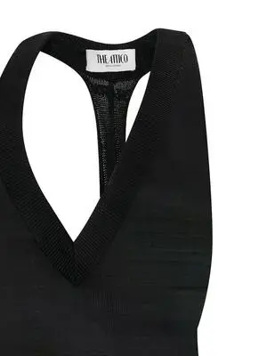 Attico Draped Midi Dress