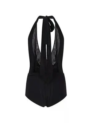 Attico Halterneck Tulle Bodysuit
