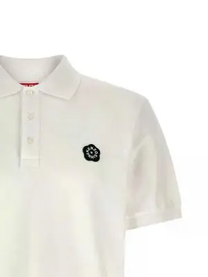Kenzo Boke Flower 2.0 Logo-detail Polo Shirt - White