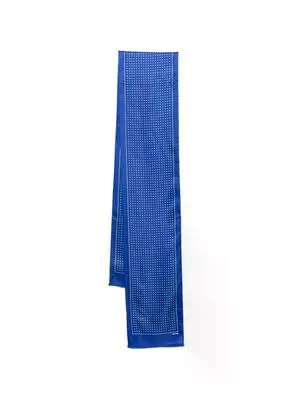 TOM FORD Polka Dot Silk Scarf - Blue